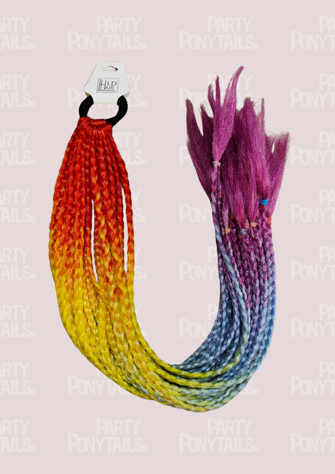 Ultra Rainbow#3 - Piggy (plaited) | Hair Identity Studio